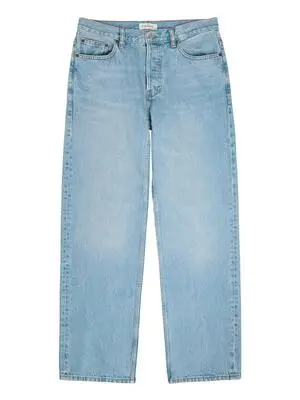 FRAME Relaxed Tapered-leg Jeans - Light Blue