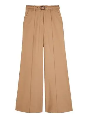 Zimmermann Stretch-wool Trousers - Beige