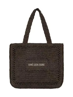 Aimé Leon Dore Crochet Tote Bag - Brown