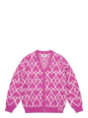 PALACE Hairy Heart Knit - Pink