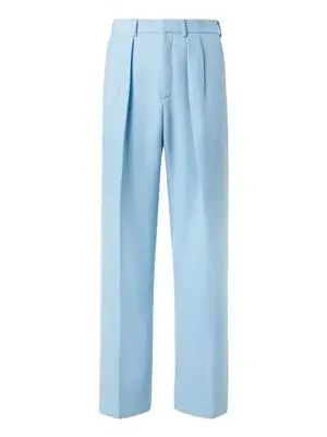 TOM FORD Sequined Wool-blend Suit Trousers - Blue