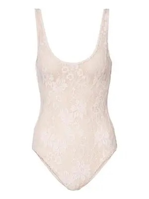 Zimmermann Floral Lace Bodysuit - Pink
