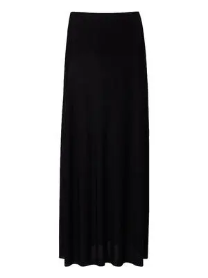 THE ROW Mirla Jersey Maxi Skirt - Black