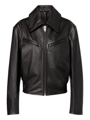 LEMAIRE Leather Jacket - Brown