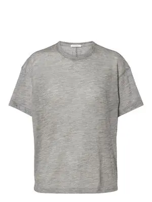 THE ROW Lila Knitted Cashmere Top - Grey