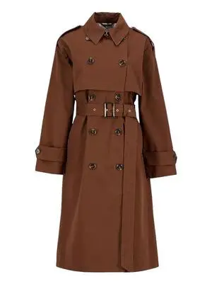 Barbour Aoife Trench Coat - Vicuna/hessian Tartan