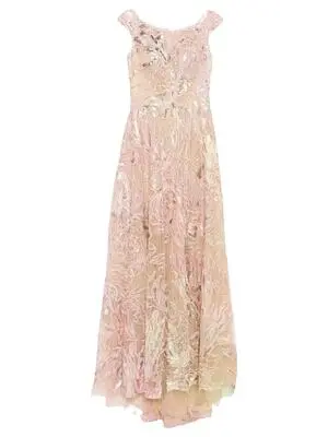 SAIID KOBEISY Embroidered Gown - Pink