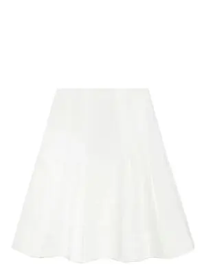 Simkhai Samantha Pleated Midi Skirt - White