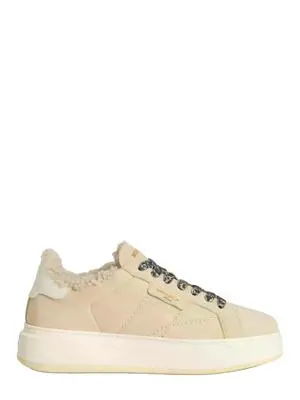 Woolrich Arrow Shearling Platform Sneakers - Neutrals