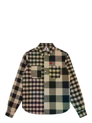 ICECREAM Check-pattern Pocket Shirt - Brown