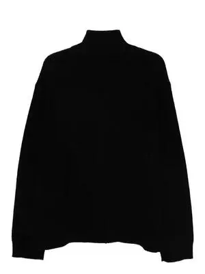 Yohji Yamamoto Zip-up Cardigan - Black