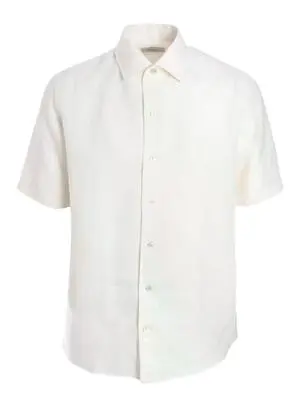 AGNONA Short-sleeve Linen Shirt