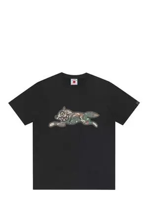 ICECREAM Camouflage-print Cotton T-shirt - Black