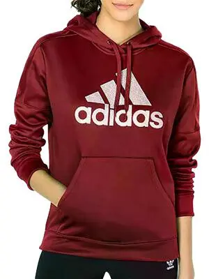 Adidas Originals Shine Logo Hoodie - Red