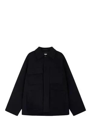 JIL SANDER Single-breasted Coat - Blue