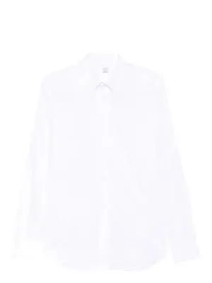 MAZZARELLI Long-sleeve Cotton Shirt - White