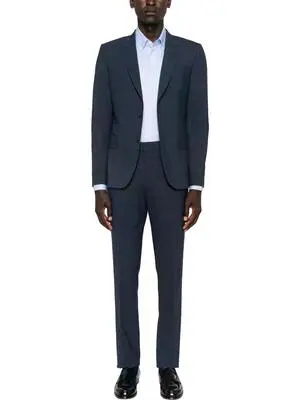 Paul Smith Checked-pattern Wool Suit - Blue