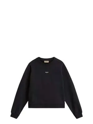 Woolrich Crew Neck Fleece Top - Black