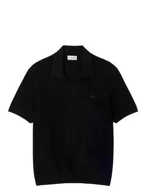 Lacoste Short-sleeve Polo Sweater - Black