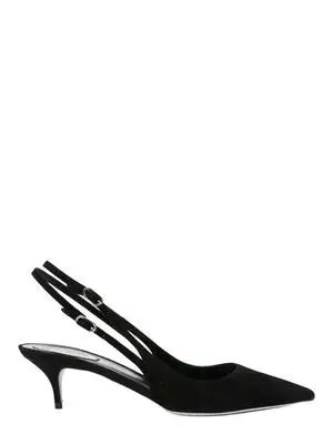 Rene Caovilla 60mm Slingback Pointed-toe Heeled Pumps - Black
