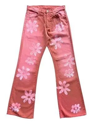ALCHEMIST Alchemist Flower-Print Jeans