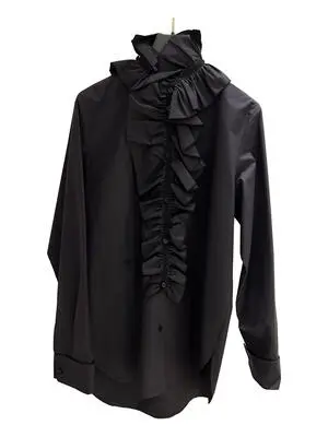 Dior Ruffle Blouse - Black