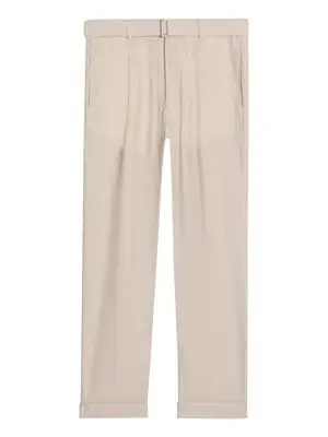Officine Générale Hugo Tapered Lyocell Pants - Beige