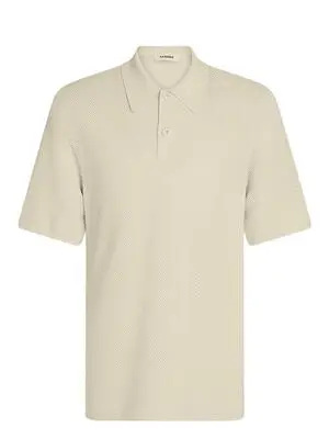 Sandro Openknit Polo Shirt Cream