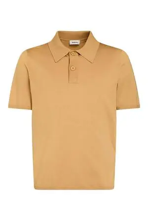 Sandro Knitted Polo Shirt - Sand