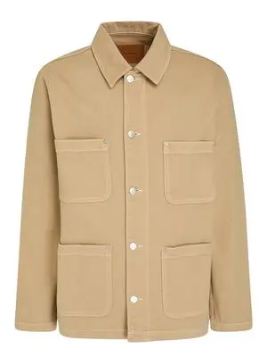 Sandro Cotton Drill Jacket - Beige