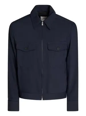Sandro Twill Jacket - Midnight Blue