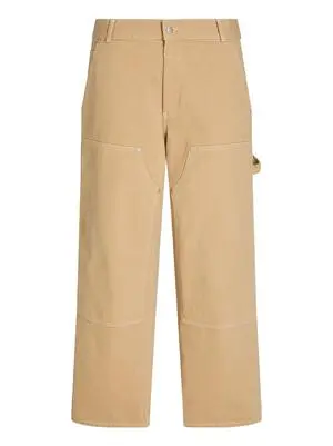 Sandro Cotton-gabardine Pants - Beige