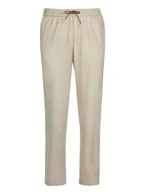 Sease Elasticated-waist Wool Trousers - Neutrals