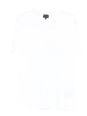 Giorgio Armani Crew-neck Cotton T-shirt White