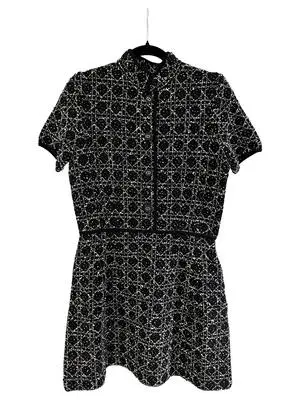 Dior Tweed A-line Dress - Black