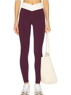 L*Space Unmatched Legging In Purple - Plum & Cream