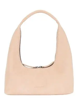 MARGESHERWOOD Hobo Shoulder Bag - Peach Beige Nubuck