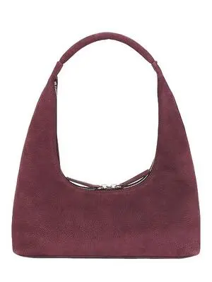 MARGESHERWOOD Hobo Shoulder Bag - Wine Nubuck