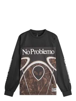 NO PROBLEMO Alien Long Sleeve Moto Jersey - Black