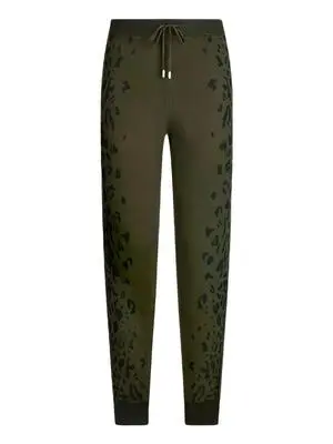 Liu Jo Leopard Print Trousers - Green