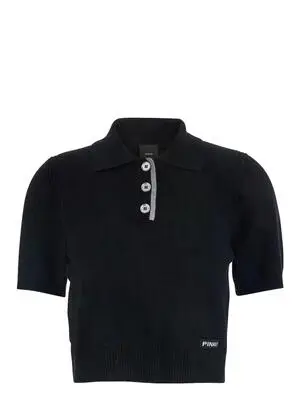 Pinko Polo Top - Black