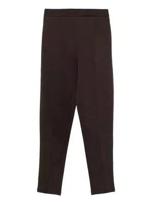 TWINSET Front-crease Straight Trousers - Black