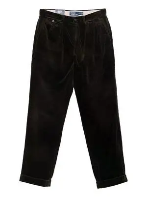 Ralph Lauren Pleated Corduroy Trousers - Brown