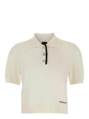 Pinko Short-sleeve Polo Shirt - White
