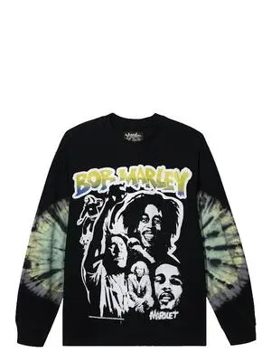MARKET Bob Marley Punk Longsleeved T-shirt - Black