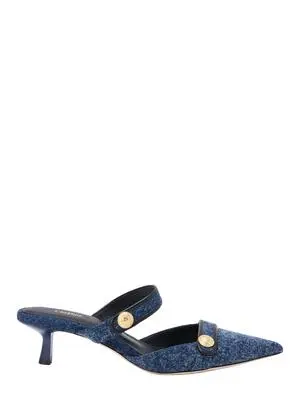 L'Agence Gilliane Denim Mule - Dark Denim