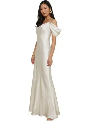 L'Agence Kenna Silk Gown - Ivory
