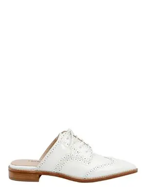 L'Agence Lilou Leather Oxford Mule - Pearl Leather