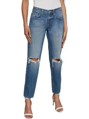 L'Agence Nevia Straight-leg Jeans - Woodrow Destruct
