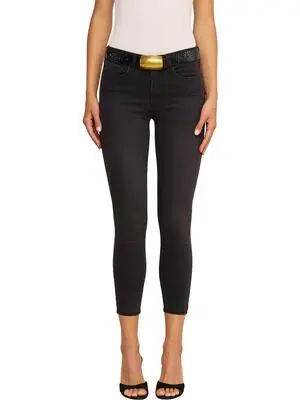 L'Agence Margot Cropped Skinny Jean Dark Graphite